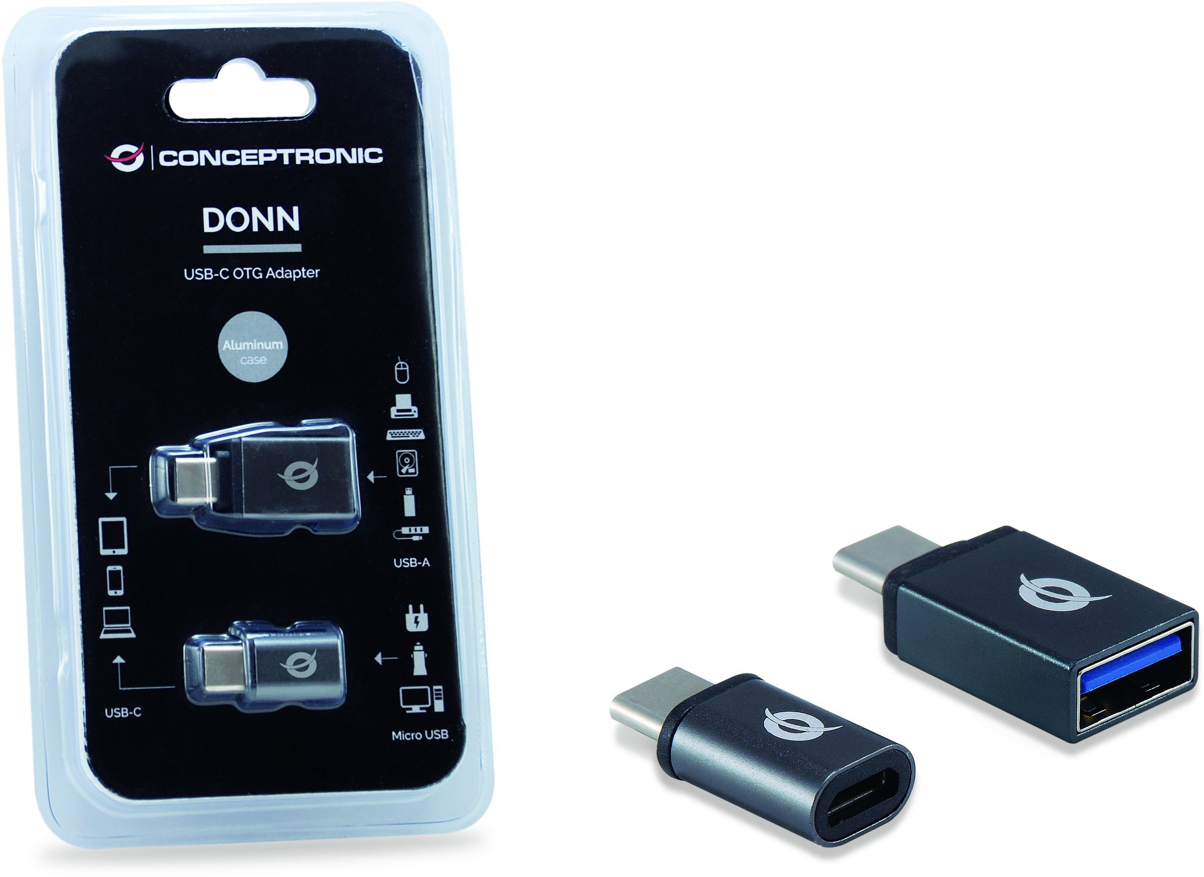 Adapter USB Conceptronic, USB C ne USB 3.0 dhe Micro USB, set 2 | Gjirafa50