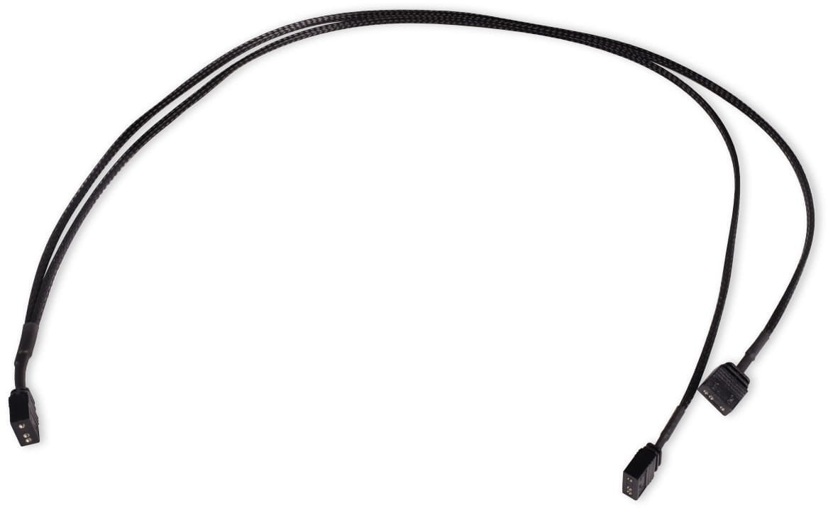 Kabllo Y-Splitter Alphacool ARGB, 3-Pin ne 2x 3-Pin, 60cm, e zeze ...