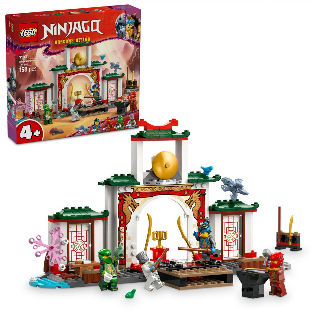 Set ndertimi LEGO Ninjago Ninja Spinjitzu Temple, me dragon, per ...