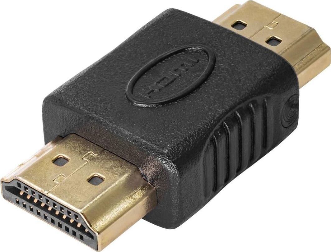 Adapter HDMI Akyga AK-AD-21, HDMI mashkull ne HDMI mashkull, i zi ...